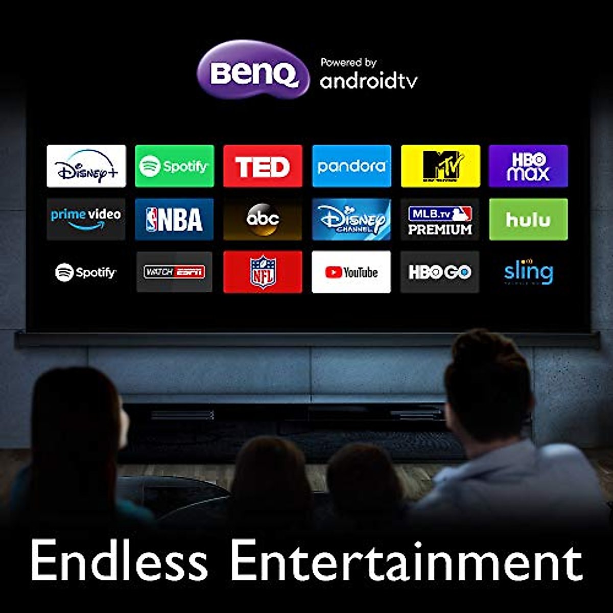 BenQ TK850i True 4K HDR-PRO Smart Home Entertainment Projector powered by Android TV | 3000 Lumens | 98% Rec.709 | Lens shift & Keystone for Easy Setup | 3D Projector for Binge Watchers and Sports