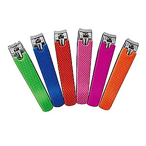 3 Piece Toenail Clipper with Silicone Grip Multipack Individually Boxed