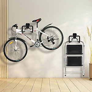 NEO-TEC Garden Hose Reel Heavy Duty Hose Holder Durable Water Hose Hook Wall Mounted w/Screw up to 100ft 1pc Black