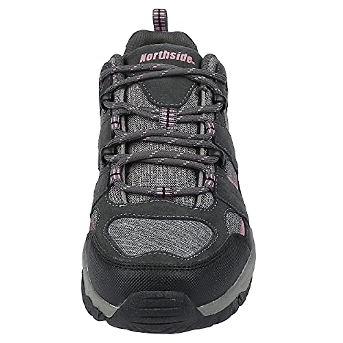 Northside Women's Monroe Low Hiking Shoe, Charcoal/Dusty Rose, 9