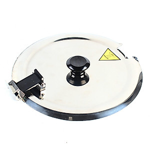 OUKANING 10L Soup Kettle, 400W PP Shell Commercial Electric Soup Warmer 110V Black Countertop Food Kettle Warmer Restaurant Stainless Steel Pot for Home & Commercial