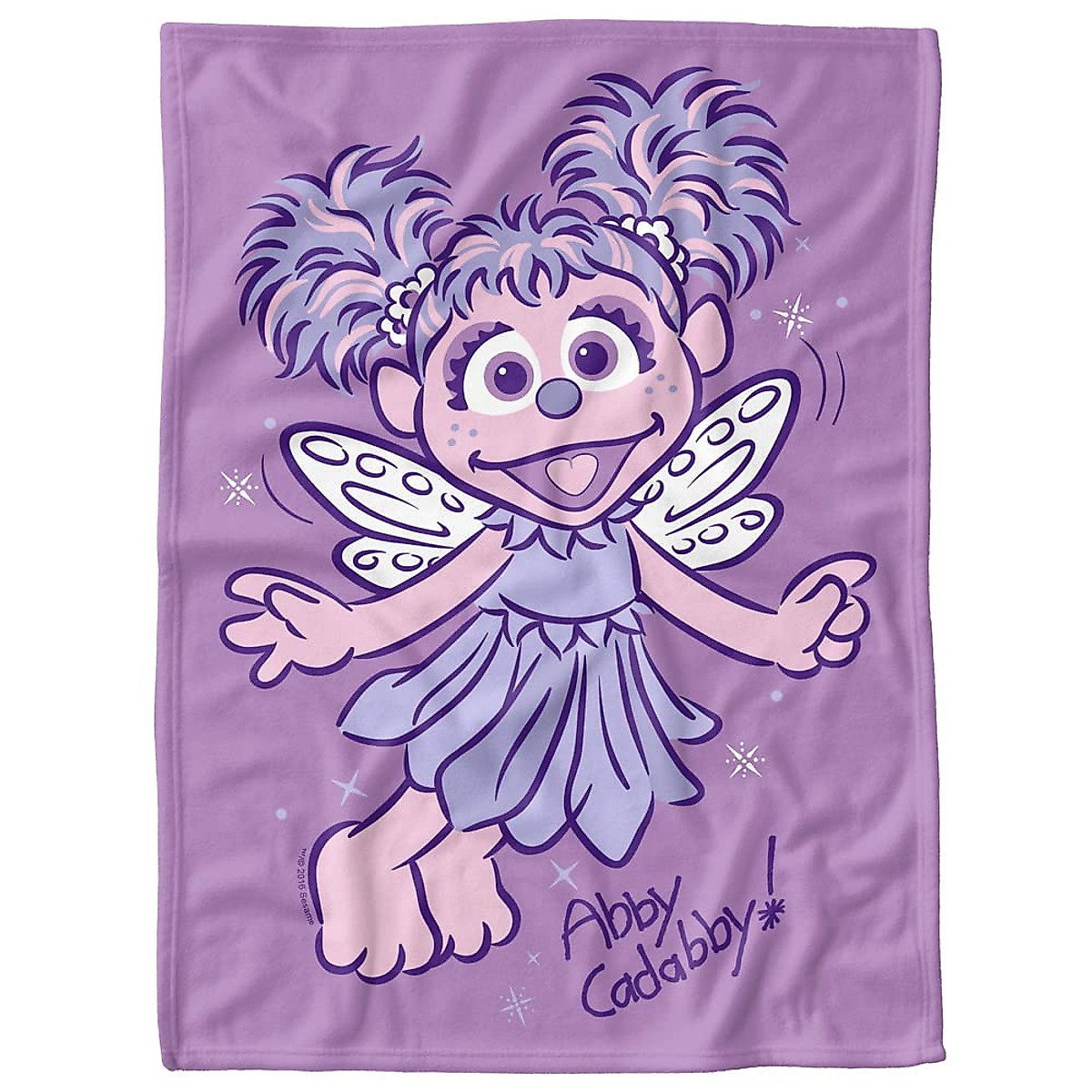 LOGOVISION Sesame Street Lightweight Baby Blanket, 30"X40", Simple Abby Unisex for Infants Girls & Boys