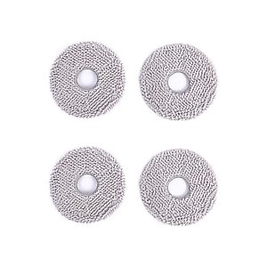 ECOVACS Washable Mopping Pads 4 PCS Per Pack for DEEBOT X2 Omni/ T20 Omni/ T10 Omni/ X1 Omni/ X1 Turbo Series Robot Vacuum and Mop Cleaner, Gray