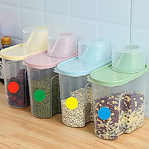 3000 Pcs 1" Round Color Coding Circle Dot Labels on 6 Rolls, 500 Count Each, Includes Bright Yellow Green Red Pink Orange Blue