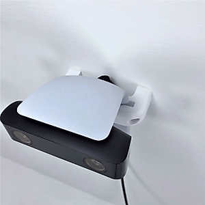 3D Cabin Wall Bracket HD Camera Wall Mount Holder Compatible with The PS5 PlayStation 5 White