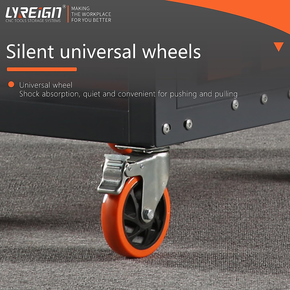 LYREIGN CNC Tool Holder Transfer Cart, Latest Model CNC Metal Storage with Wheels, CNC Tool Holder Station for Storehouse Factory Garage