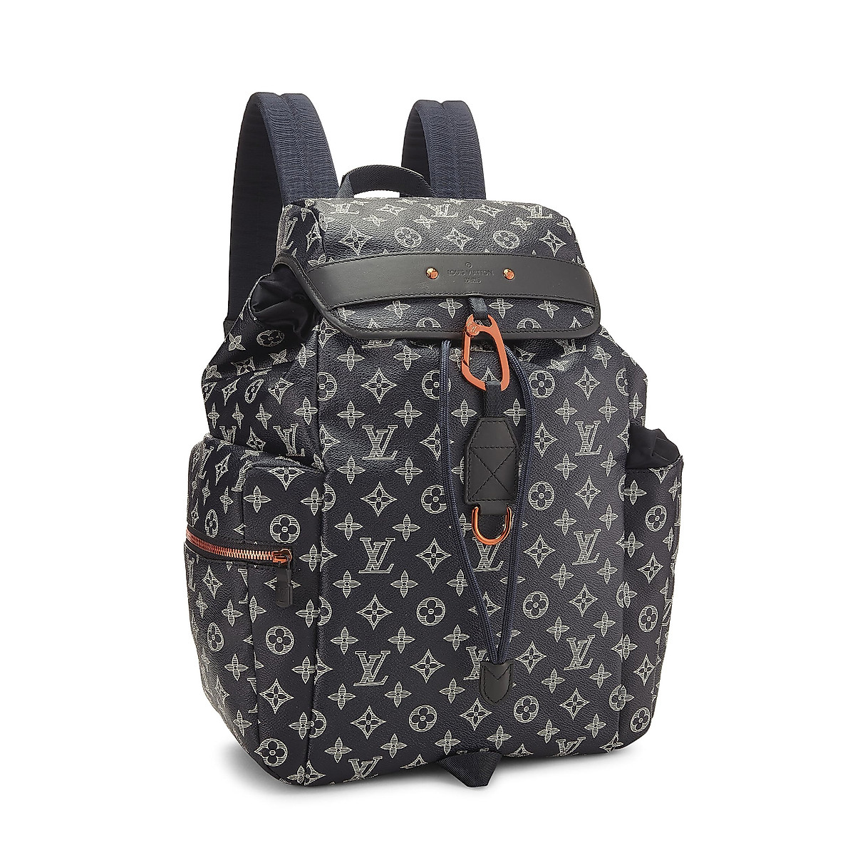 Louis Vuitton, Pre-Loved Navy Monogram Canvas Discovery Backpack, Navy