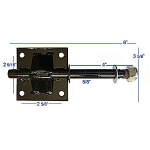 Morgan Cycle Heavy Duty Solid Rubber Cart Wheel and Axel Kit, 20", Chrome
