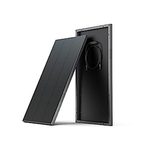 EF ECOFLOW 2PCS 100W 12V Solar Panels, High Efficiency Monocrystalline PV Modules, IP68 Waterproofing, Ideal for RV& Marine Rooftop, Farm Battery, Power Kits & Ecosystem
