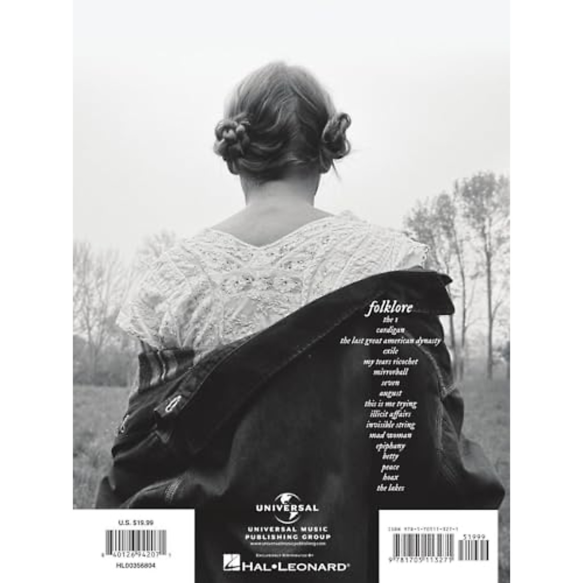 Taylor Swift - Folklore: Piano/Vocal/Guitar Songbook