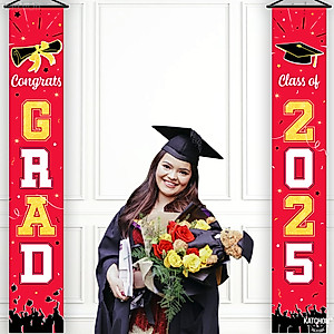 Graduation Banner for Graduation Door Decorations - 72x12 Inch, No DIY | Graduation Door Banner for Graduation Party Decorations 2022 Black and Gold | We Are So Proud of You Graduation Banner 2022