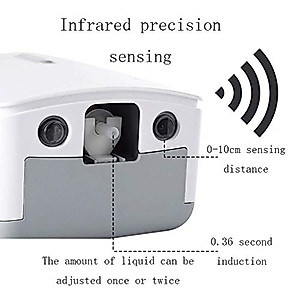 Soap Pump Dispenser Fully Automatic Foam Soap Dispenser Wall-Mounted Drip to Soap Dispenser Hotel Hanging Punch-Free 1000ML Bottles Dispenser (Color : White Plus Gray B)