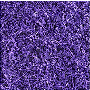 Mozingo 10 LB Crinkle Cut Paper Shred Filler for Gift Bags Packing Boxes and Stuffing Baskets Bulk (10 LB, Purple)
