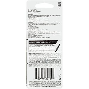 Revlon Mega Multiplier Mascara, Plum Brown, 0.28 Fluid Ounce