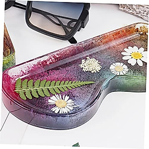 VILLCASE 4 Pcs Resin Glasses Holder Silicone Square Mold Candle Silicone Mold Coaster Resin Mold Candle Resin Mold Jewelry Storage Tray Molds Glasses Tray Resin Mold Silicone Tray Mold