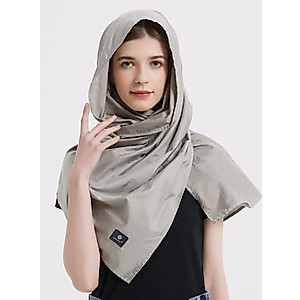 Radia Smart® EMF Protection Scarf, Silver Fiber Fabric, RF Blocker Radiation Protection, 5G, WiFi, Cellular, Bluetooth. High Shielding Efficiency. Multiple Ways To Wear.