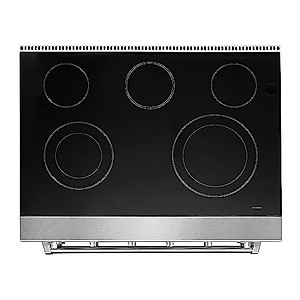 KOSTCH 30 inch Professional Electric Range with 5 Heating Elements Cooktop, 4.55 Cu. Ft. Convection Oven Capacity, Smooth Glass Top, in Stainless Steel, KOS-30RE06H (Stainless Steel)