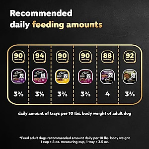 CESAR Adult Wet Dog Food Classic Loaf in Sauce Steak Lovers Variety Pack with Real Meat, 3.5 oz. Easy Peel Trays, Pack of 36