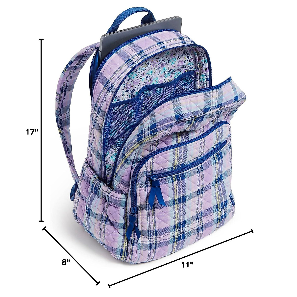 Vera Bradley Women's Cotton Campus Backpack Prairie Paisley