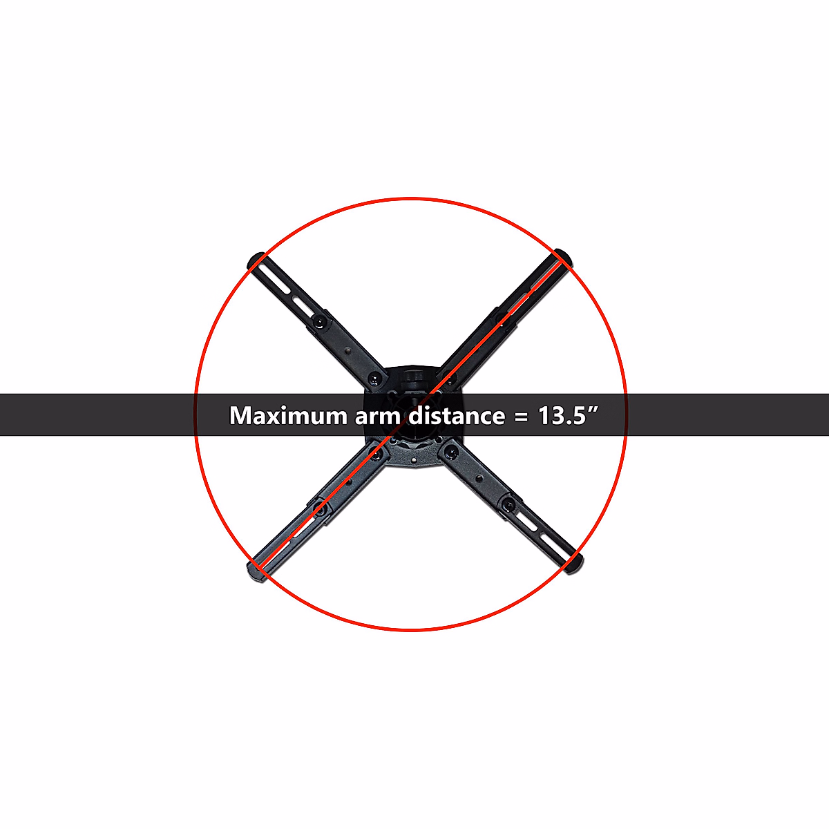 STR-MOUNTSB Silver Ticket Products LCD/DLP Low Profile Universal Projector Mount (3" Low Profile)