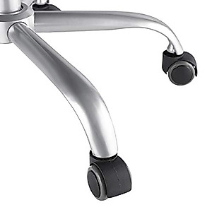 Linon Home Décor Brooklyn Silver Office Chair, Brown