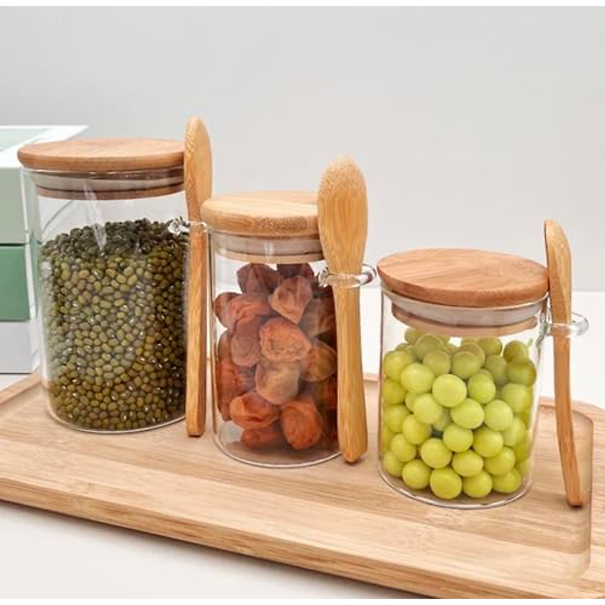 Generic Kitchen Refrigerator Storage Containers Glass Spice Storage (1), WFC001, transparent