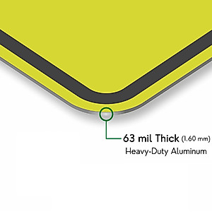 Bigfoot Crossing - 18 x 18 Sasquatch Warning Sign. 3M High Intensity Prismatic Reflective Sheeting. A Real Sign. 10 Years 3M Warranty.