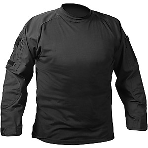 Rothco Combat Shirt, Black, Large