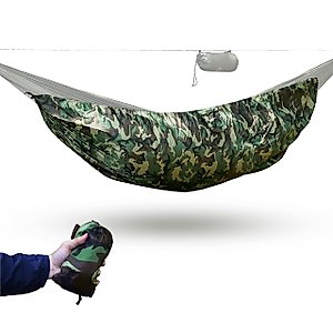 Onewind Premium Hammock Underquilt Protector for Single and Double Hammock, Lightweight Durable Protective Cover with Insulation for Camping, Backpacking and Travel, Camo Print