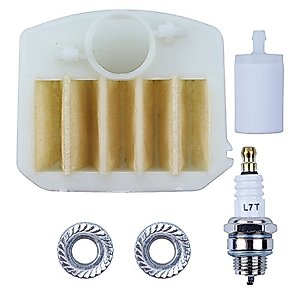 Air Filter Bar Nuts Fuel Filter Spark Plug For Husqvarna 340 345 346 XP 350 351 353 Chainsaw 537024003