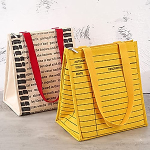 Budai Insulated Lunch Bag Women, Men & Kids in Multi Colors | Insulated Lunch Box for Men & Women | Cute Lunch Tote Great for Work, School, Picnic, Beach, and Nursing | Yellow Note Pad