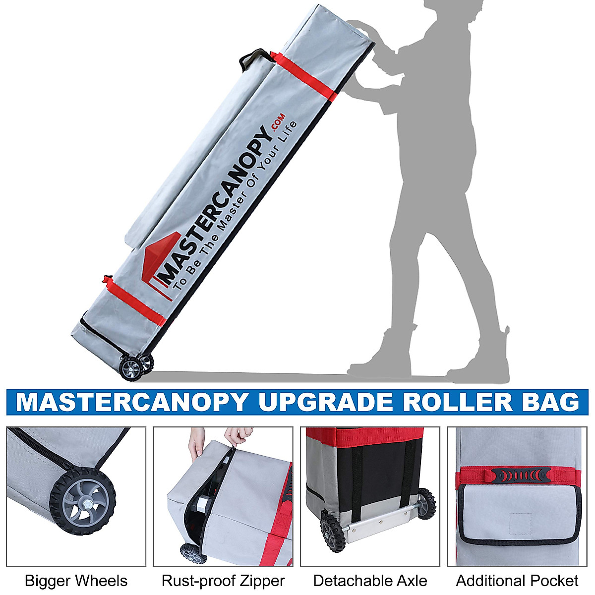 MASTERCANOPY Pop Up Canopy Tent Commercial Grade 10x20 Instant Shelter (White)