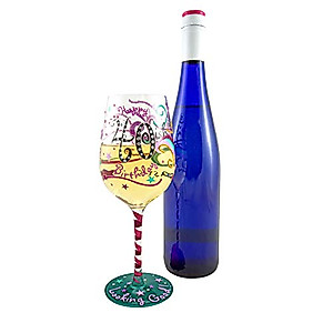 Top Shelf 40-ish Birthday Novelty Wine Glass