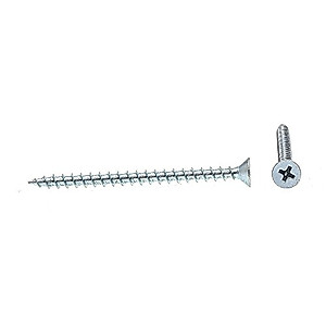 Prime-Line 9016852 Sheet Metal Screw, Self-Tapping, Flat Head Phillips, #8 X 2-1/2 in, Zinc Plated Steel, Pack of 100