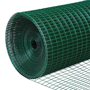 PawHut 98' L x 35.5" H Hardware Cloth, 1/2 x 1 Inch Wire Mesh Fence Netting Roll for Aviary, Chicken Coop, Rabbit Hutch, Animal, Garden Protection