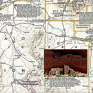 Four Corners [Trail of the Ancients] (National Geographic Destination Map)