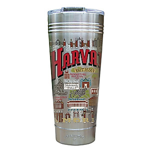 Catstudio Harvard University Collegiate Thermal Tumbler | Triple Wall Insulation With Non Slip Bottom | Great College Travel Cup for Water, Coffee, Tea, or Smoothies