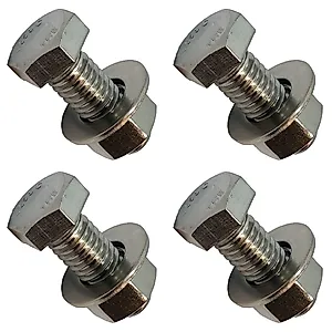 3/8" -16 x 2". 304-STAINLESS STEEL BOLTS, NUTS & WASHERS - 18-8 HEX HEAD Bolt - 304 Grade. General Purpose (10) Bolts + (10) Nuts + (10) Washers