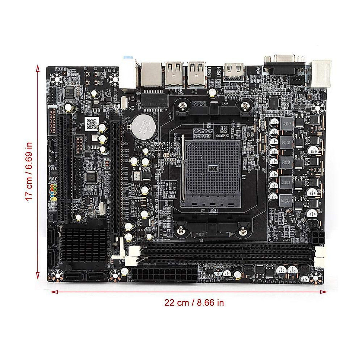 for AMD DDR3 1333/1600/1866/2133MHz 4G/8G A88 Desktop Computer Motherboard,FM2/FM2+CPU Interface Mainboard,All Solid State 5-Phase Power Supply,HDMI Interface,Integrated Sound Card