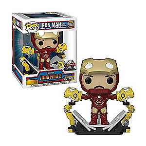 Pop! Iron Man 2: Iron Man MKIV with Gantry Glow-in-The-Dark Deluxe Vinyl Figure