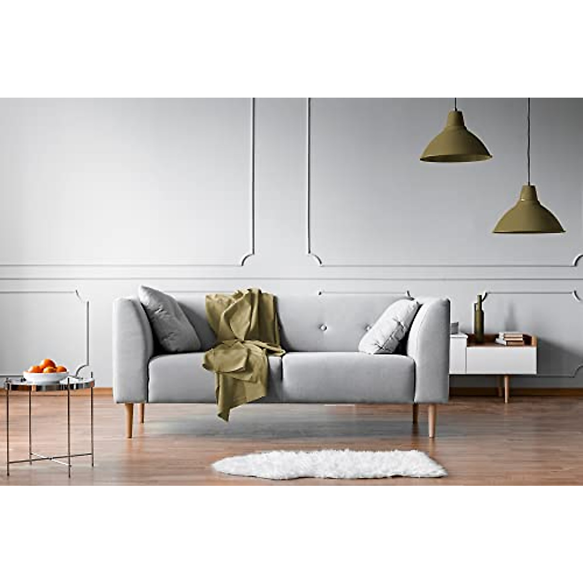 LexiHome 50x60 Soft Fleece Throw Blanket, Throw Blanket for Couch, Travel, Bed, Any Room, Travel Essentials, Fleece Travel Blanket, Lightweight Blanket, Fall Blankets & Throws, Cozy Blanket (Tan)