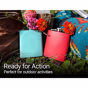 LSU Tigers Matte Finish Stainless Steel 7 oz Flask Officially Licensed Collegiate Product (Black)