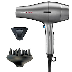 RUSK Engineering Speed Freak Ceramic and Tourmaline Professional 2000 Watt Hair Dryer - Far-Infrared Heat and Natural Ions Dramatically Reduce Drying Time
