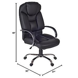 Regency Goliath Big and Tall Swivel Chair, Black