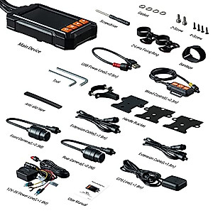 ZOMFOM MD30 Dual 2K 30fps/1080P 60fps Motorcycle Camera, All Waterproof Dash Cam 3'' LCD Front and Rear 150° Wide Angle with Wired Remote, Wi-Fi, GPS, EIS and Race Mode, Max up to 256GB