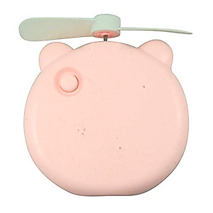 Pink Pig Small Personal Hand Held Fan, 3 1/2 Inch