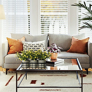 Small Fake Plants Artificial Plants Indoor, 3 Potted Artificial Plants Flowers for Home Decor Indoor, Fake Plants Bedroom Aesthetic, Fake Plants for Living Room, Bathroom, Shelf, Coffee Table