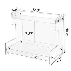 Acliys Bathroom Organizer Countertop 2 Tier Acrylic Makeup Organizer for Perfume, Vanity, Spice Rack, Bathroom Sink, Coffee Station