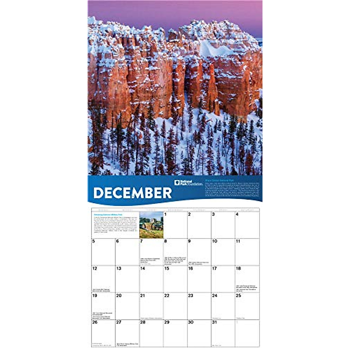 2021 National Park Foundation Wall Calendar: A 12-Month Nature Calendar & Photography Collection (Monthly Calendar)