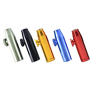 Snuff Bullet Sniffer 5PCS Aluminum Leak-Proof Sniffer Snorter Portable Powder Dispenser Storage Set